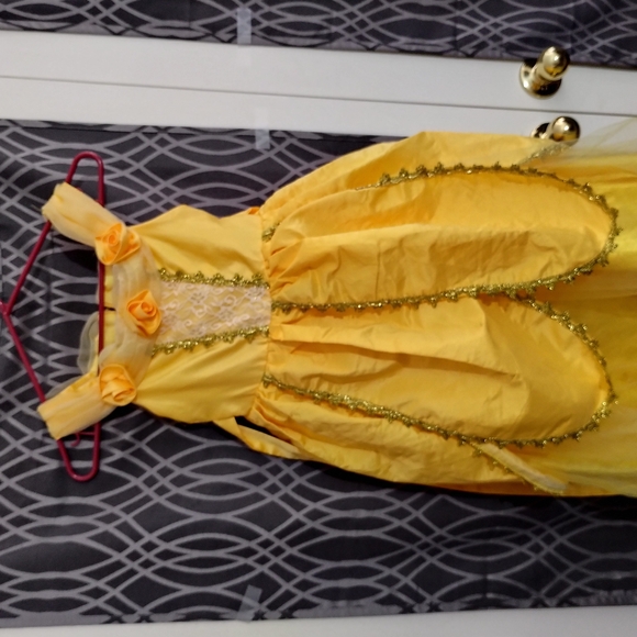 Disney | Dresses | Disney Princess Yellow Dress With Gold Accents ...